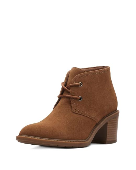 Clarks Scene Boots in Brown | Lyst