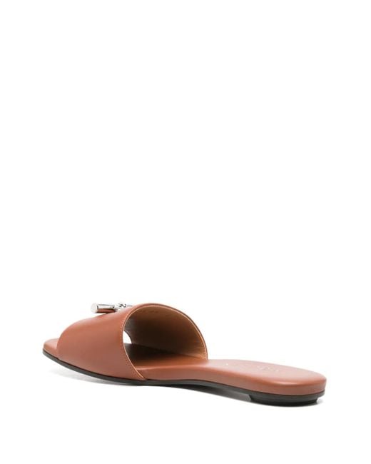 McQueen T-Bar Slides in Pink | Lyst