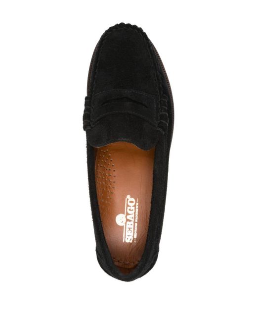 Sebago Classic Dan Suede Loafers in Black for Men | Lyst