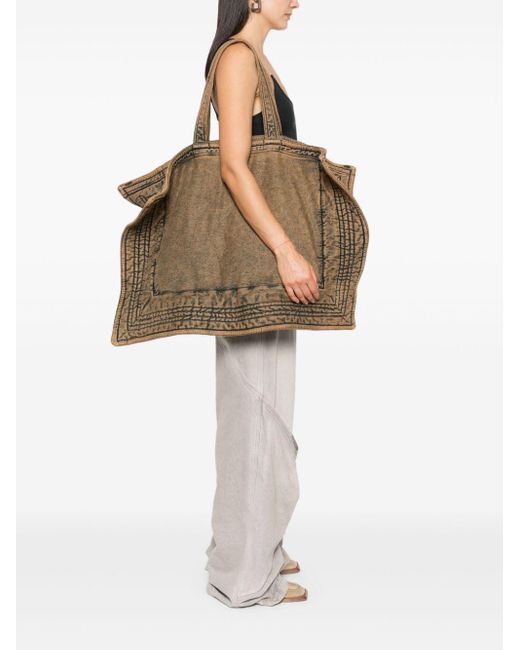 Y. Project Maxi Wire Tote Bag in Brown | Lyst