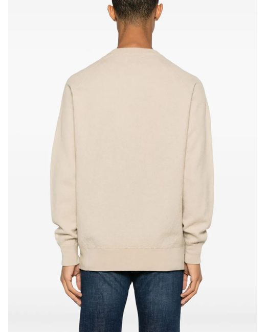Mc2 Saint Barth Pouch-Pocket Wool Jumper in White for Men | Lyst UK