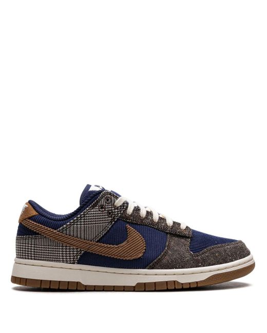 Nike Dunk Low "tweed Corduroy" Sneakers in Blue for Men | Lyst