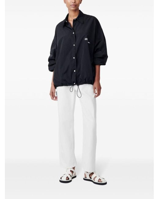 Studio Nicholson Vance Logo-Print Jacket in Black | Lyst