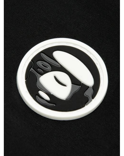 Aape By A Bathing Ape Logo Hooded Jacket in Black for Men | Lyst UK
