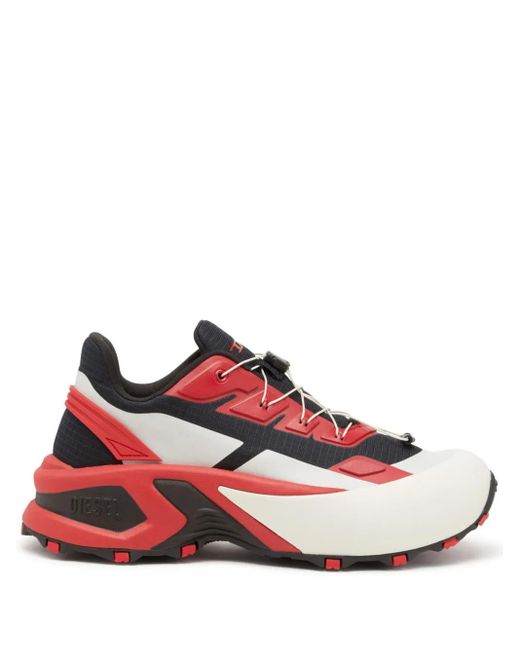 DIESEL D-cage Runner-sneakers In Tpu-trimmed Ripstop in Red for Men | Lyst