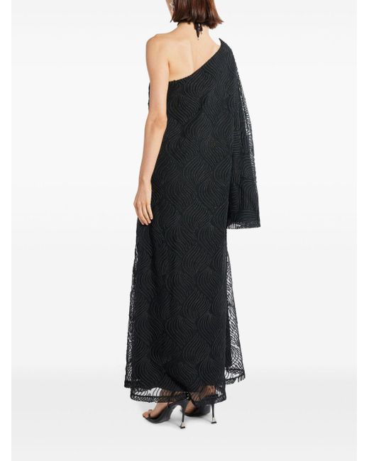ROTATE BIRGER CHRISTENSEN One-Shoulder Maxi Dress in Black | Lyst
