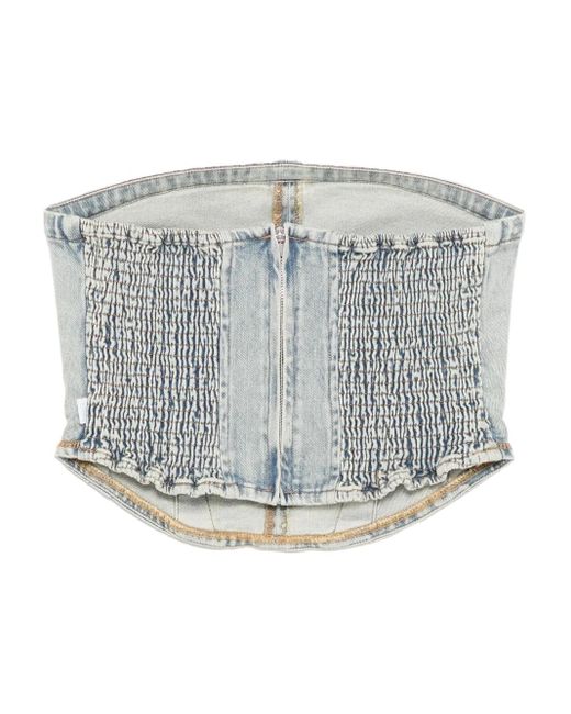 Izzue Denim Top in Gray | Lyst