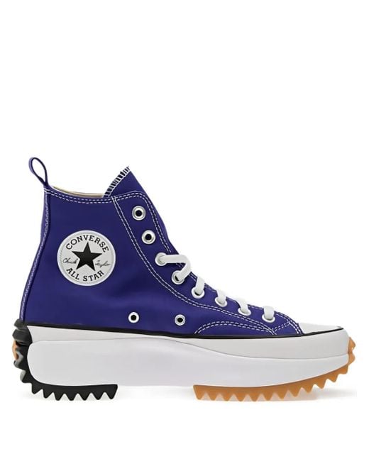 Converse Run Star Hike Platform Sneakers in Blue | Lyst