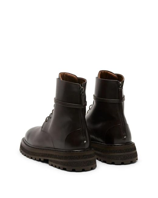Marsèll Carro Leather Combat Boots in Black for Men | Lyst
