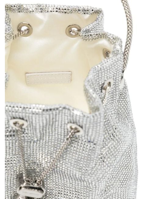 Rene Caovilla Mini Deva Tote Bag in White | Lyst UK
