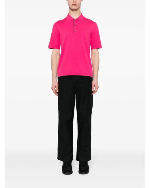 N.Peal Cashmere Rock Polo Shirt in Pink for Men | Lyst