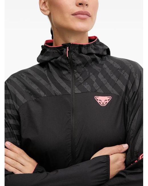 Dynafit Trail Reflective Wind Hooded Lightweight Jacket in Black | Lyst UK