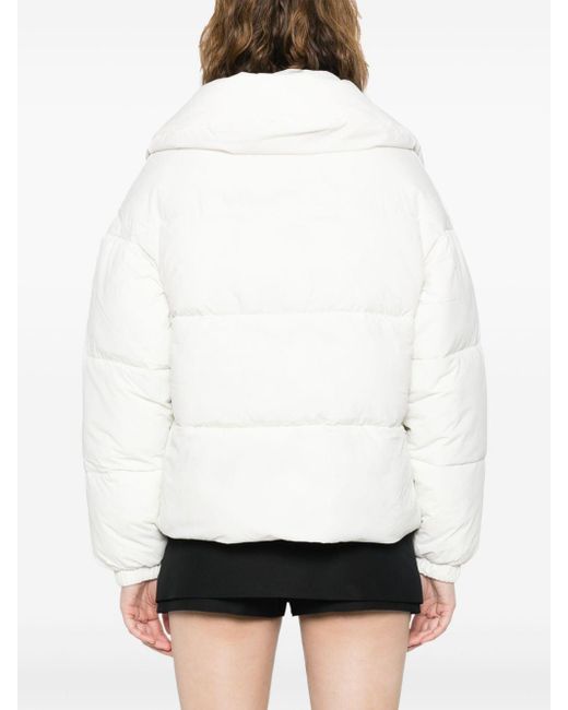 Save The Duck Logo-patch Hooded Puffer Jacket in White | Lyst Save The Duck Logo-patch Hooded Puffer Jacket in White | Lyst