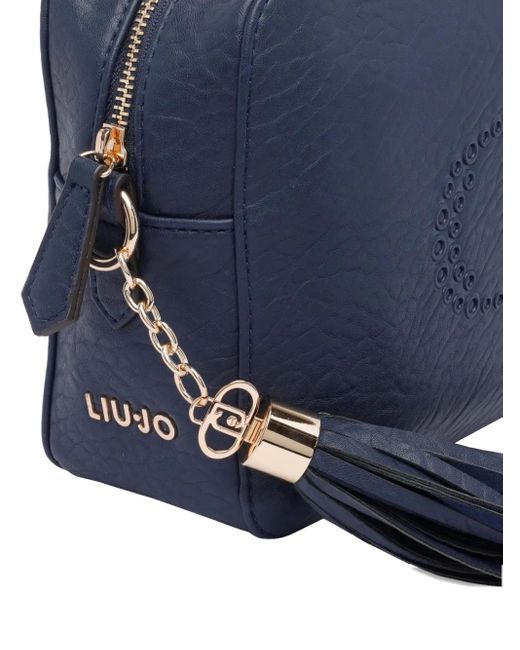 Liu Jo Logo-Embellished Tassel Cross Body Bag in Blue | Lyst UK