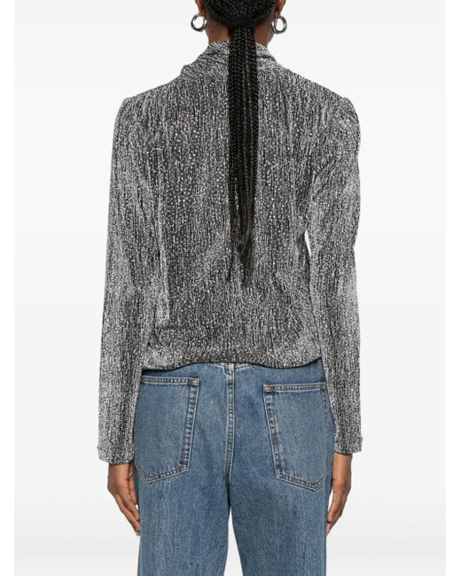 IRO Metallic Sweater in Grey | Lyst UK