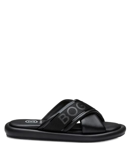 Bogner Criss-Cross Sandals in Black | Lyst UK