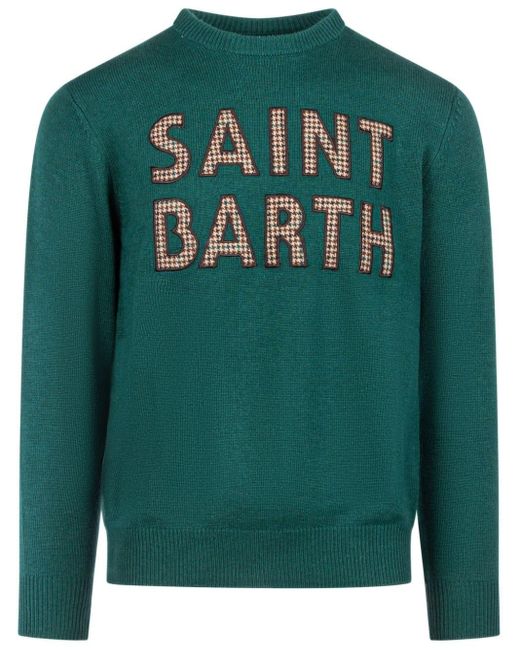Mc2 Saint Barth Saint Barth-Motif Sweater in Green for Men | Lyst