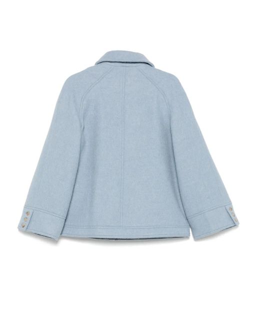 Ba&sh Kendy Coat in Blue | Lyst