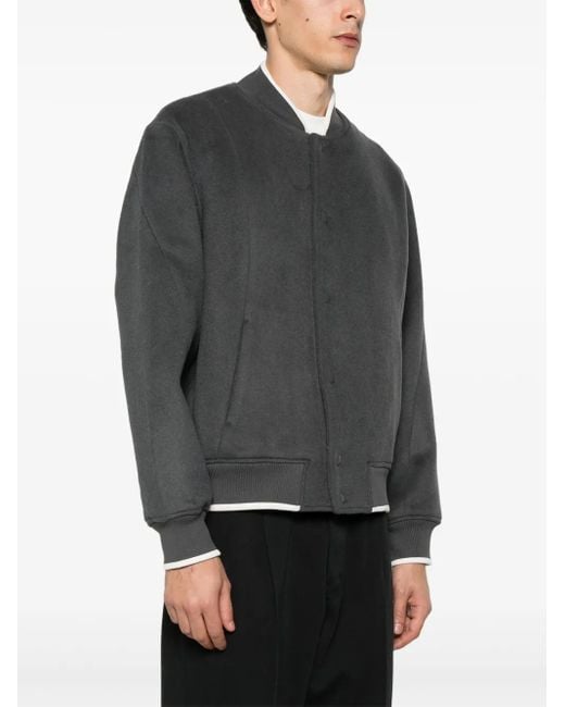 Axel Arigato Typo Varsity Jacket in Black for Men | Lyst