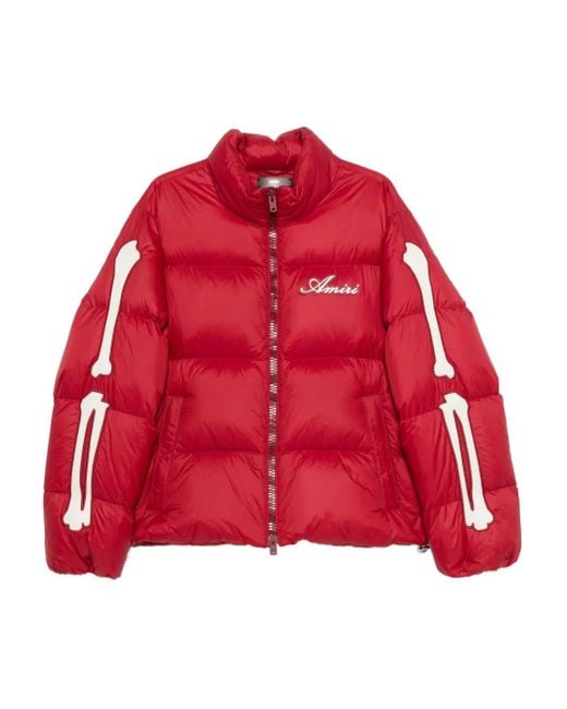 Amiri Bones Padded Jacket in Red for Men | Lyst UK