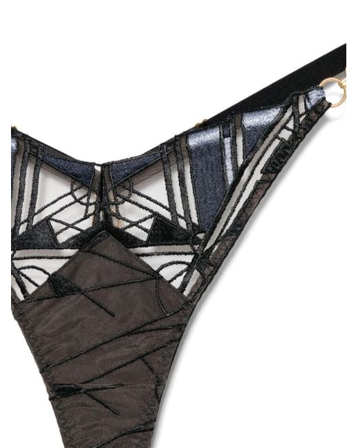 Bordelle Cubism Thong in Metallic | Lyst
