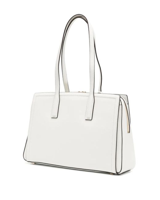 Michael Kors Top Handles Tote Bags in White | Lyst