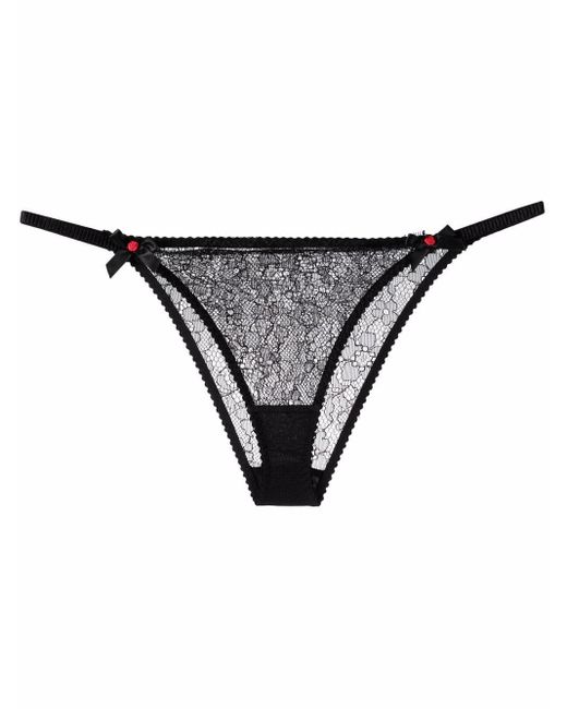 Agent Provocateur Lorna Lace Thong In Black Lyst
