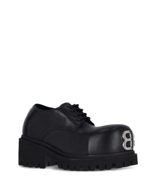 Balenciaga Platform Derby Shoes in Black for Men | Lyst