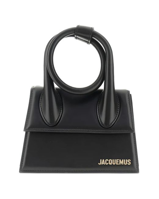 Jacquemus Mini Chiquito Knot-Handle Tote Bag in Black | Lyst