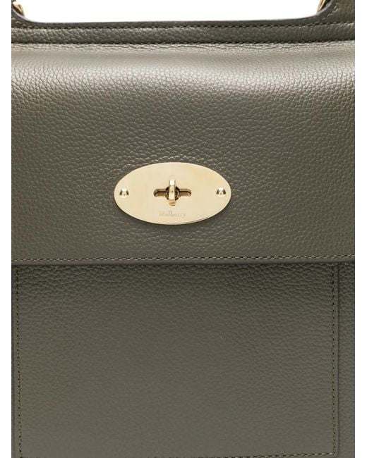 Mulberry Small Antony Leather Satchel Bag in Green | Lyst UK