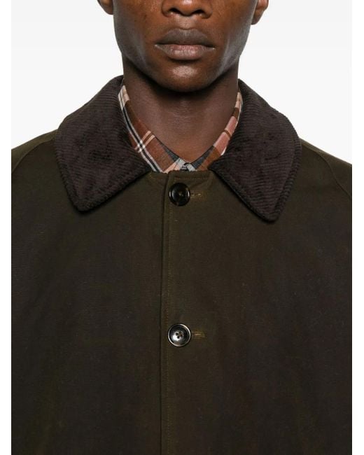 Baracuta Corduroy-Collar Jacket in Black for Men | Lyst UK