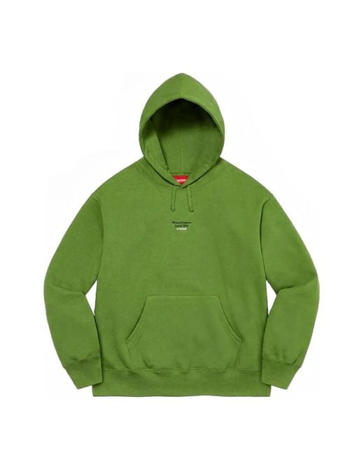 Supreme World Famous Micro Hoodie in Green for Men | Lyst UK
