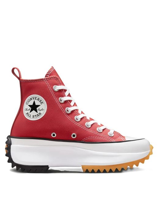Converse Run Star Hike "Rhubarb Pie" Sneakers in Red | Lyst