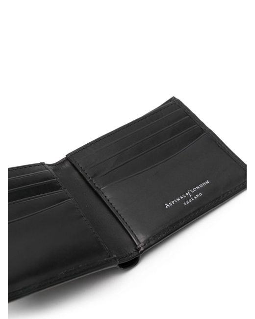 Aspinal of London Billfond Leather Wallet in Black for Men | Lyst