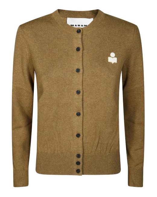 Isabel Marant Mona Cardigan in Green | Lyst UK