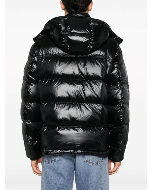 Polo Ralph Lauren Flint Glossy-finish Puffer Jacket in Black for Men | Lyst