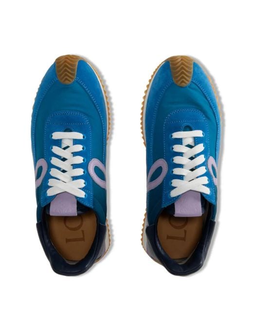 Loewe Flow Runner Mesh-Panelled Sneakers in Blue | Lyst