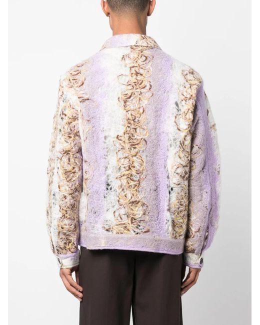 VITELLI Graphic-Print Bomber Jacket in Pink for Men | Lyst UK