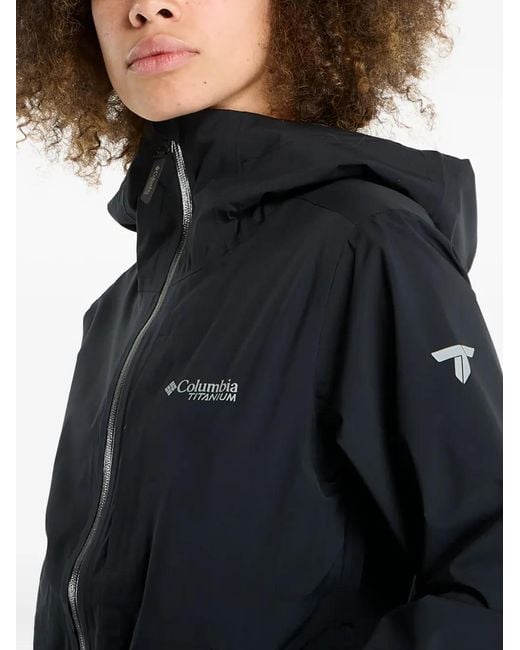 Columbia Ampli-Dry Logo-Print Jacket in Black | Lyst UK