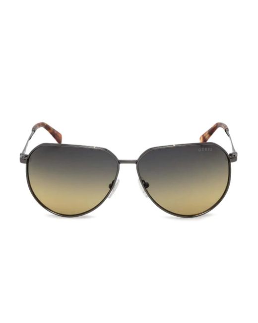 GUESS EYEWEAR Logo-Detail Sunglasses in Grey for Men | Lyst UK