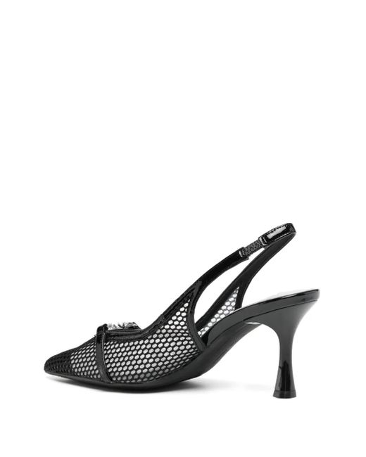 Karl Lagerfeld 80Mm Sienna Signia Trim Pumps in Metallic | Lyst