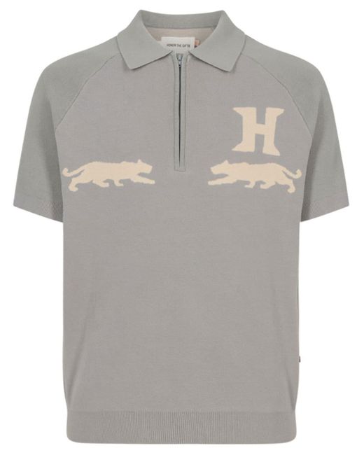 Honor The Gift Cotton Rosecrans Knit Polo Shirt in Grey (Gray) for Men ...