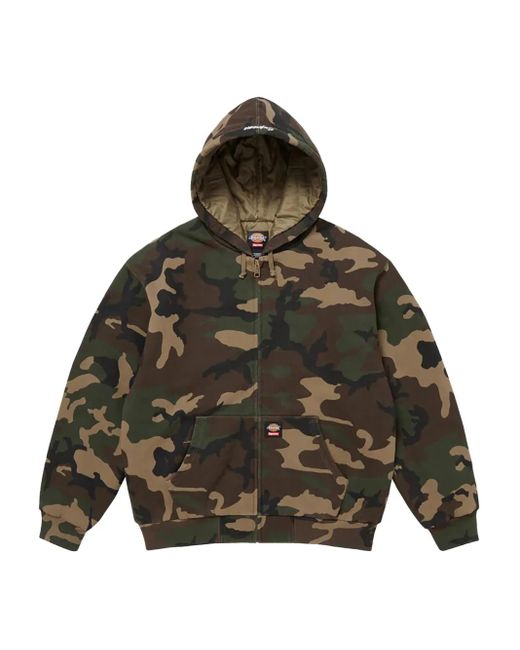 Supreme X Dickies Zip-Fastening Hoodie in Green for Men | Lyst UK
