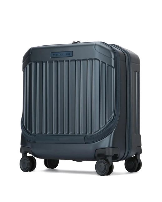 Piquadro Combination Lock Ribbed Trolley in Blue | Lyst