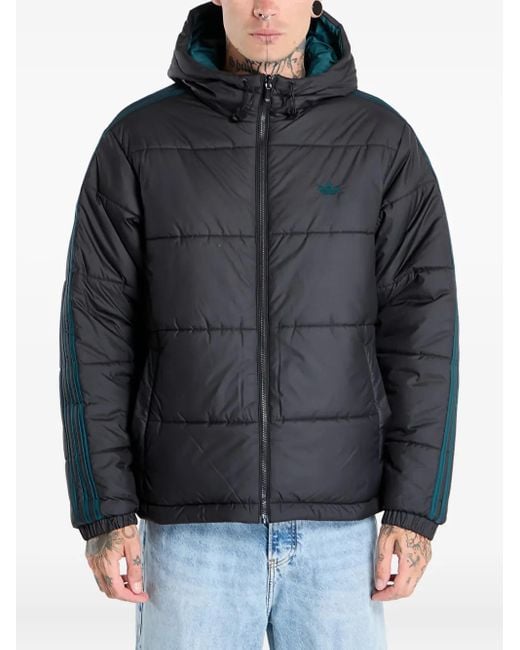 adidas Adicolor Reversible-Hooded Jacket in Black for Men | Lyst UK