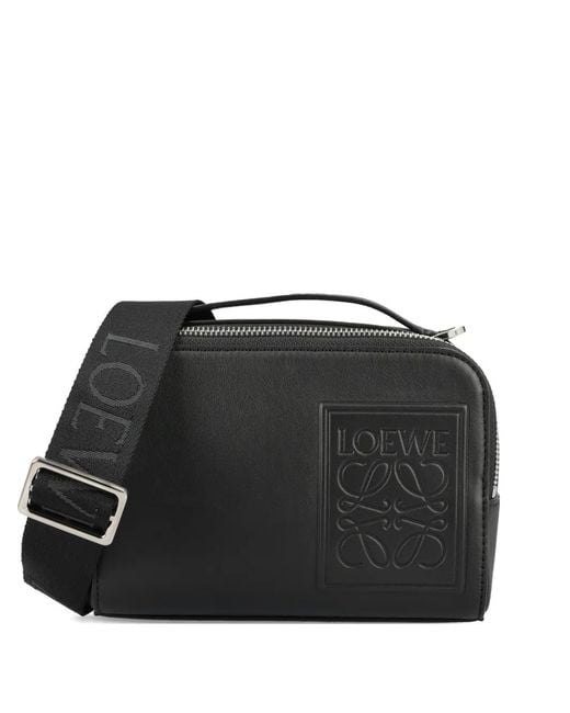 Loewe Mini Anagram-Logo-Embossed Camera Bag in Black for Men | Lyst UK