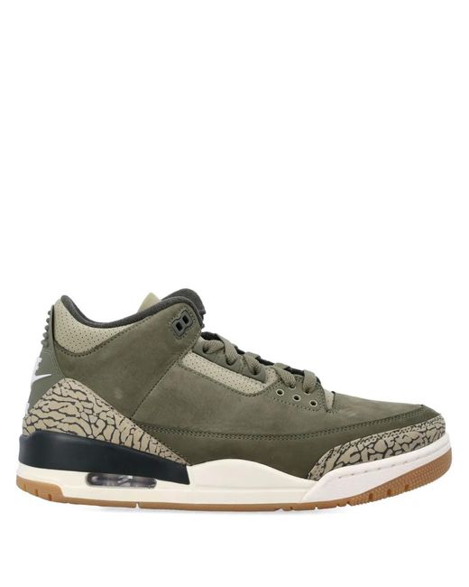 Nike Air Jordan 3 Retro Suede Sneaker in Green | Lyst