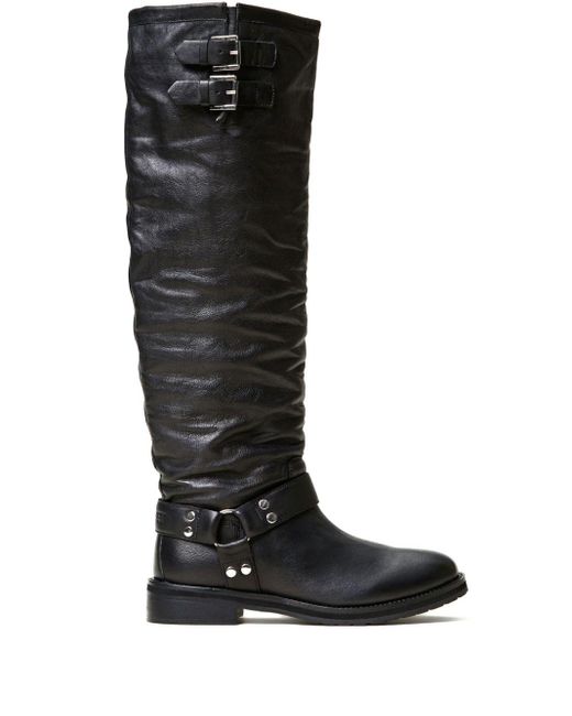 Twin Set Darcy Knee-high Boots in Black | Lyst