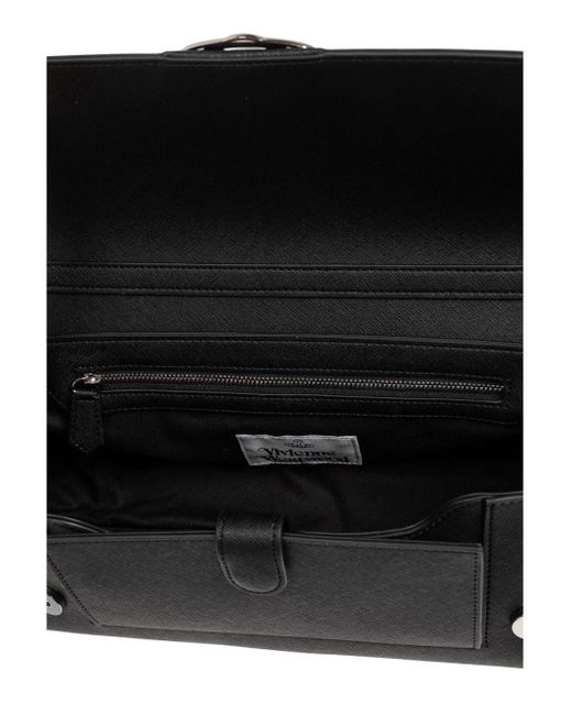 Vivienne Westwood Large Hazel Shoulder Bag in Black | Lyst