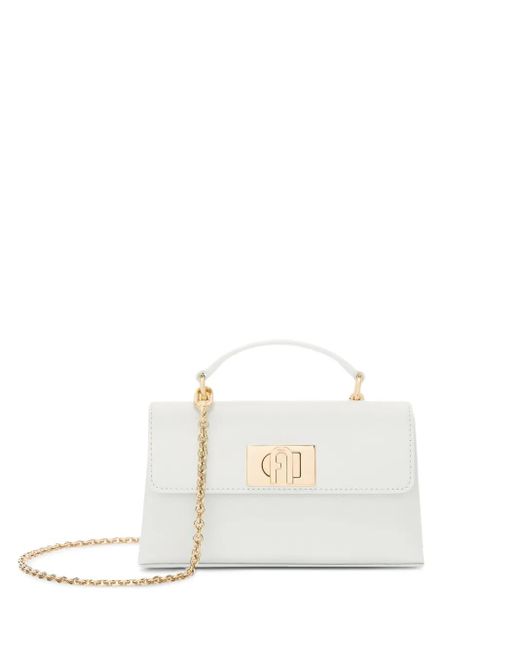 Furla Mini 1927 Tote Bag in White | Lyst UK